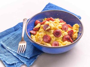 Hot Dog And Egg Scramble You Can Make In Minutes - WeTheFeed